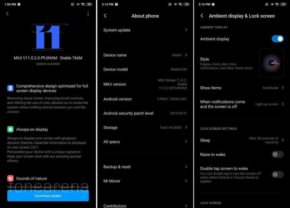 RedMi K20 / Mi 9T: ¡Actualización recibida a la nueva ROM MIUI 11.0.2.0 Global Stable (V11 ...